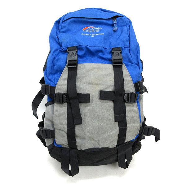 y ローアルパイン/LOWE ALPINE CONTOUR MOUNTAIN 40バックパック/リュック 青MENS/245【中古 ...
