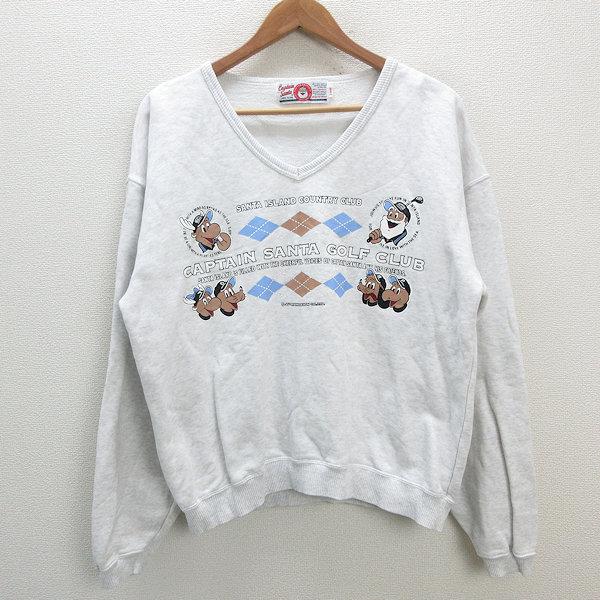 a キャプテンサンタ/CAPTAIN SANTA GOLF CLUB イラスト スウェットトレーナー【L】白系/MENS/2【中古 ...