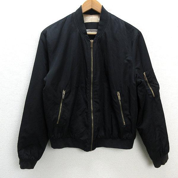 z ザラ ベーシック/ZARA BASIC MA-1 ボンバージャケットジャケット【M】黒LADIES/27【中古】 : マニライズ ユーズド ...
