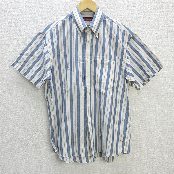 D チャップス ラルフ/CHAPS RL ストライプ柄 胸ポケット付き 半袖BDシャツ【M】白 水色/MENS/150【中古】 : マニライズ ユーズドストア - 通販 - Yahoo!ショッピング