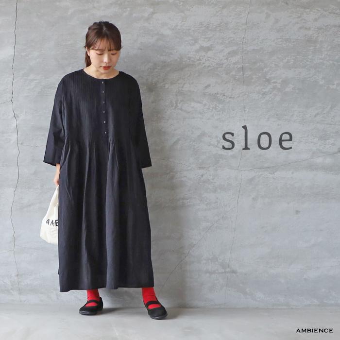 SALE セール 30%OFF sloe スロウ 60sキャンブリックミニピンタック2wayワンピース メール便発送 24春夏 ブラック ...