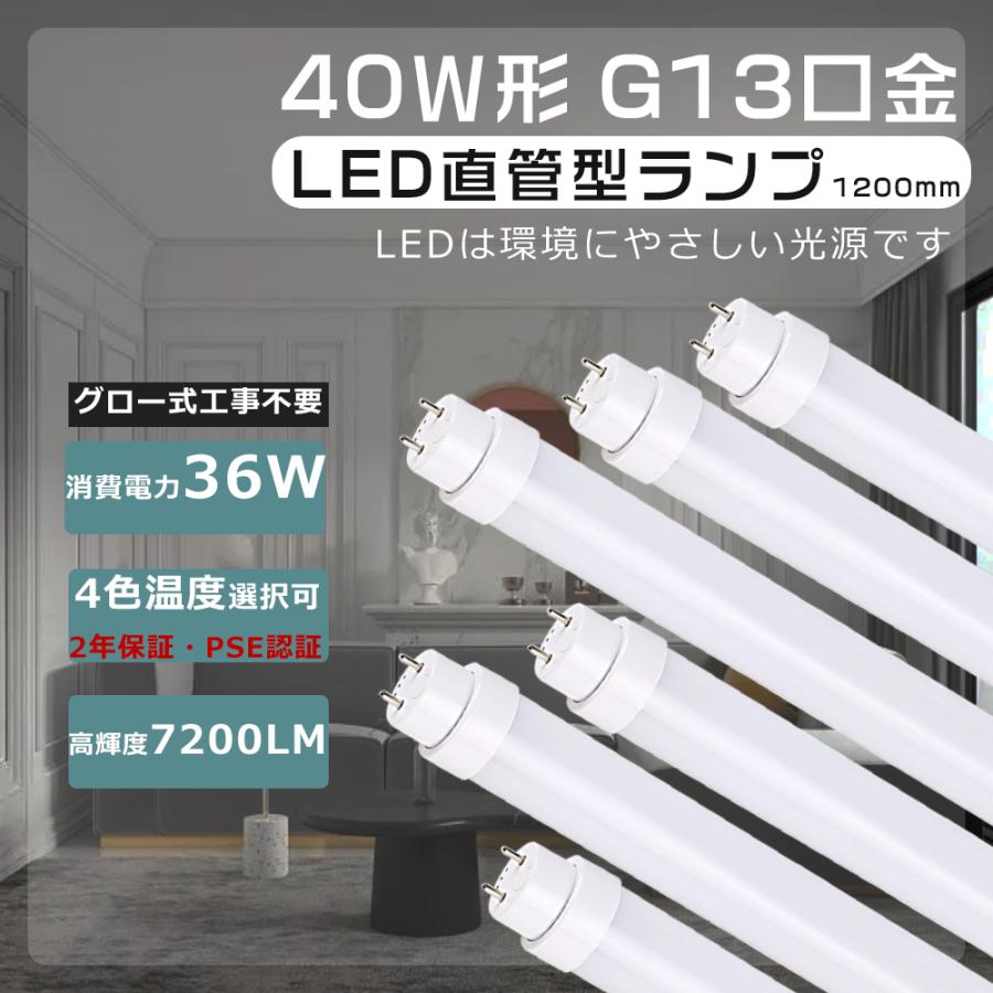 fl40w led蛍光管 led蛍光灯 fhf32グロー式工事不要 直管型LED 40W FLR40 LED直管蛍光灯 40W形120cm 40w型 led直管 36w直管蛍光灯led ...