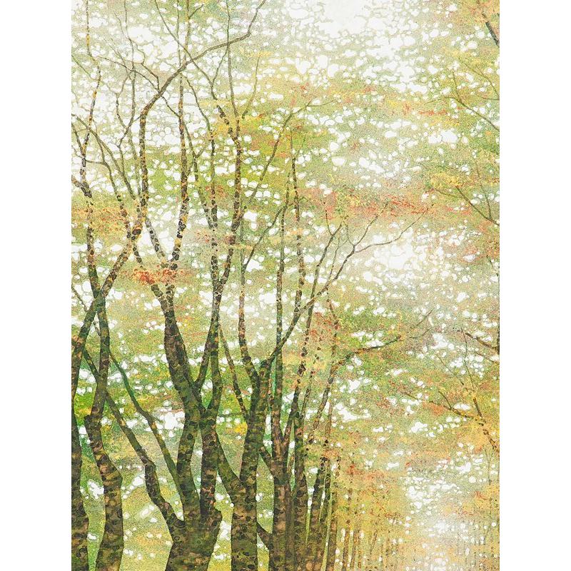 【1on1】真作 鎌田義裕 『彩光径秋』 日本画 彩色 12号 共シール 額装 ／ 光を描く画家 現代日本芸術大賞受賞 : 1on1 gallery - 通販 - Yahoo!ショッピング