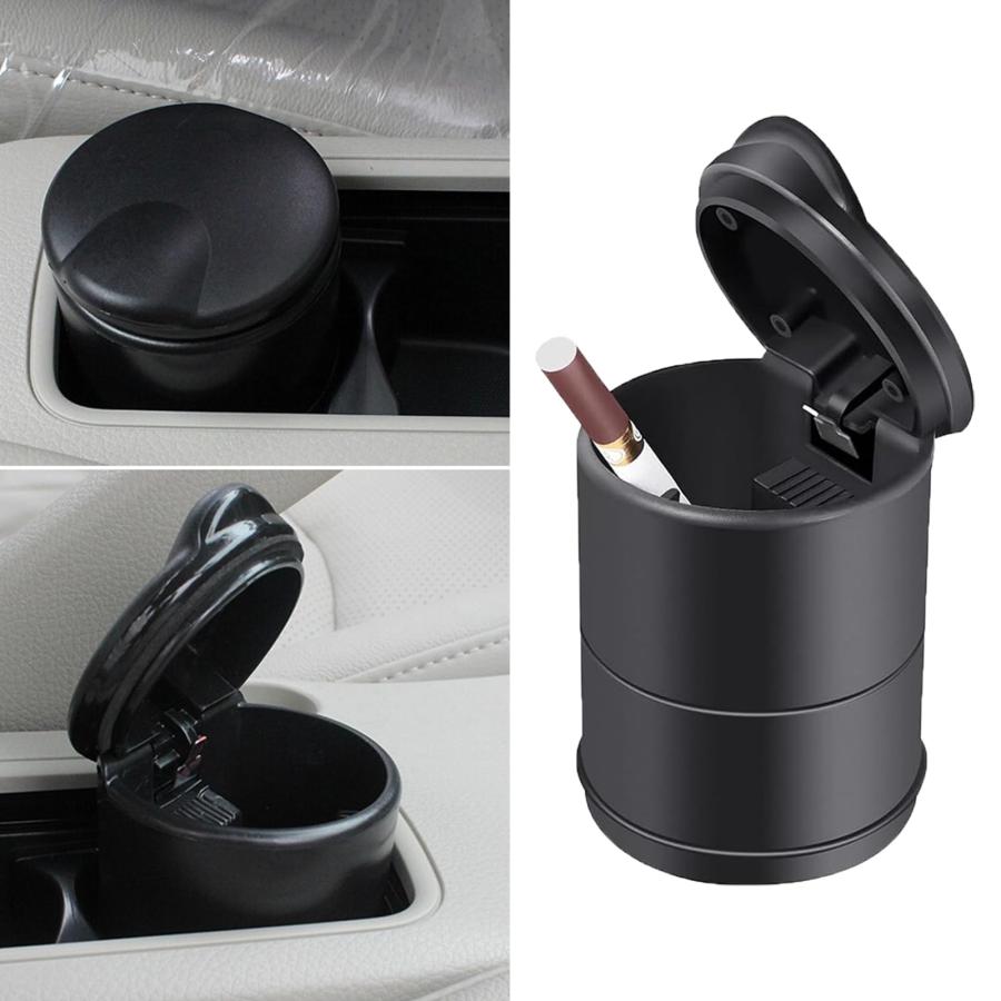 leediga 1 PC Car Ashtray with Lid, Portable Auto Truck Ashtr 並行輸入品 ...