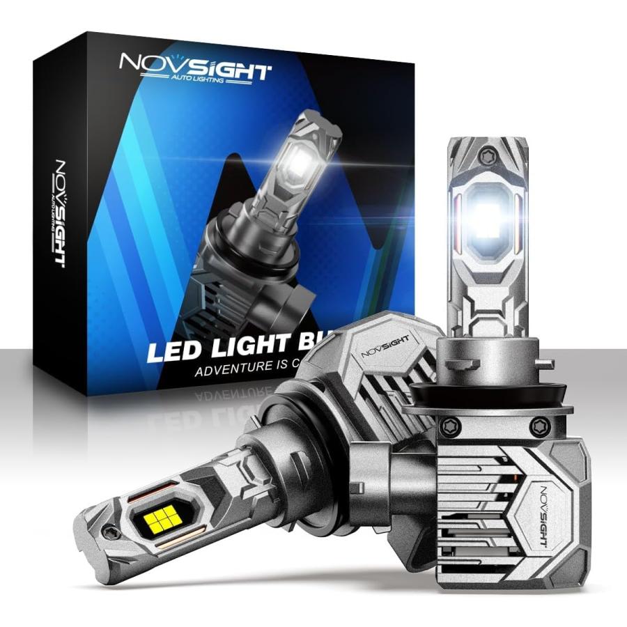 【並行輸入品】NOVSIGHT H11 Bulbs, 130W 30000 LM 6500K Cool White H11/H8/H9 Fog ...