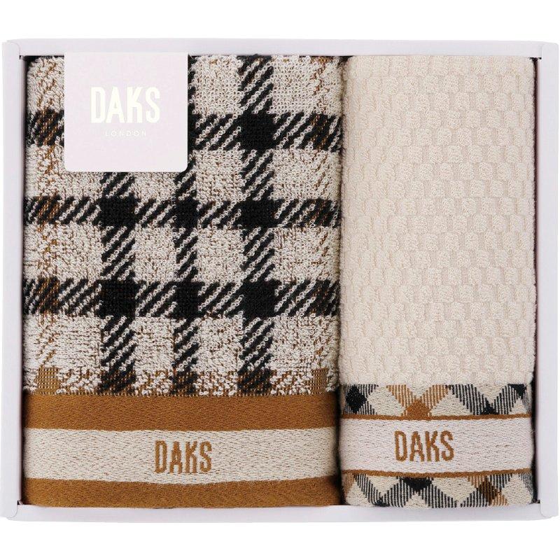 DAKS ダブルハウスチェック フェイスタオル＆タオルハンカチ 55-3089200 ギフト 内祝い : ギフト専門店ファーストマート - 通販 - Yahoo!ショッピング
