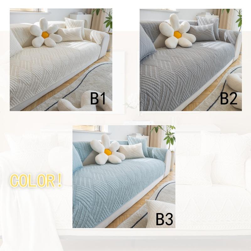 ソファーカバー 2人掛け 3人掛け ソファー 肘あり 肘なし 北欧 おしゃれ 肘なし滑り止め 高級感オールシーズン ソファー保護 室内マット ...
