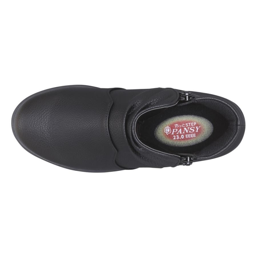 PANSY パンジー ブーツ 送料無料 婦人用 ショートブーツ Pansy レディース シャーリングデザインの暖かブーツ ゆったり幅広4E 4634 : Bella Fortuna - 通販 ...