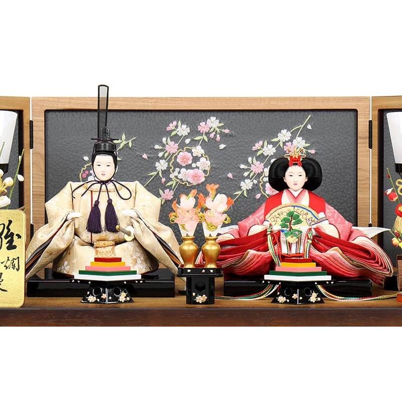 雛人形 ひな人形 雛 コンパクト収納飾り 親王飾り 雅泉作 雛爛漫 三五親王 h033-fz-4f12-aa-230 : fz-4f12-aa-230 : 人形屋ホンポ(NINGYOYA ...