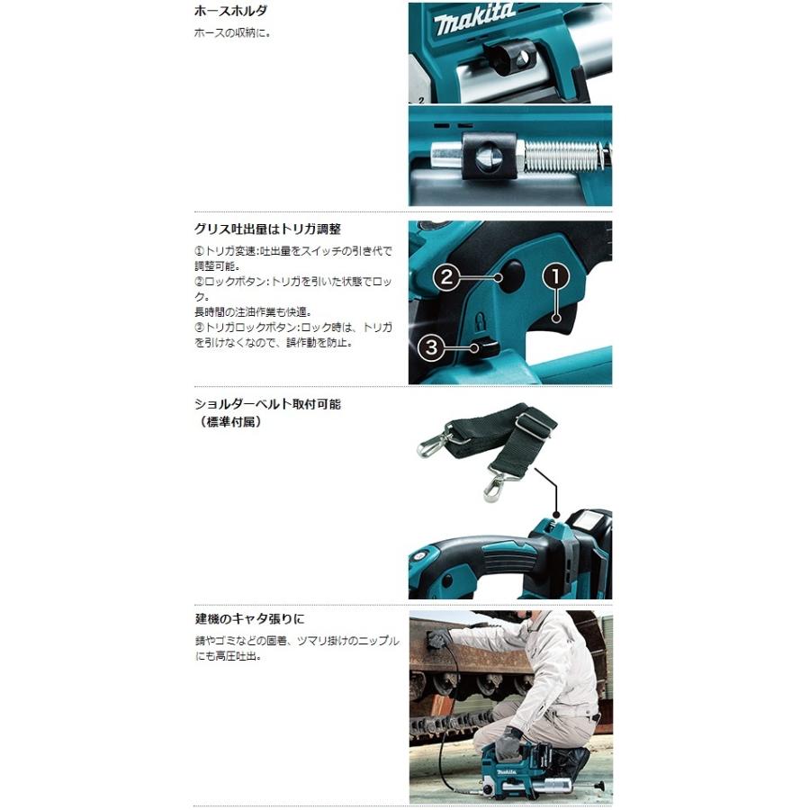 (マキタ) 充電式グリスガン GP180DZ 本体のみ 最大69MPa 自動変速 18V対応 makita :GP180DZ:カナジン 2号店 - 通販 - Yahoo!ショッピング