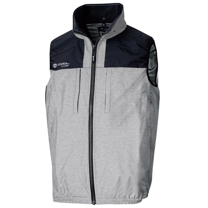 空調服 TM NC-1142 杢グレー 服地のみ 上部ファン ベスト 3Dエリ 縦胸ポケット スーパーチタン加工 ポリエステル素材 NSP Nクールウェア 小型便 : カナジン 2号店 ...