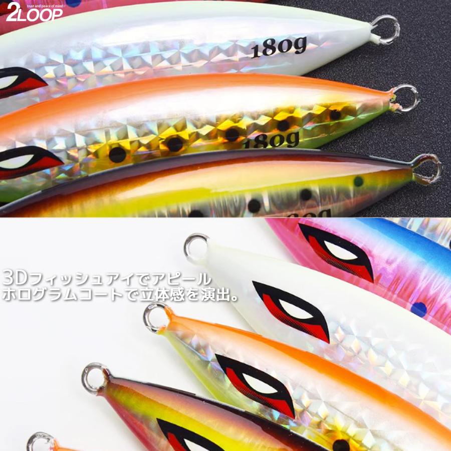 40g 640円から 200g迄 メタルジグ スロージグ ジギング ジグ 釣り 青物 根魚 ルアー スロー フォール 弱ったベイトを再現 スーパーライト SLJ 重量 カラー選択 ...