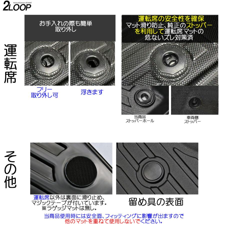ノア ヴォクシー90 3Dフロアマット フロント用 【コンソールボックス形状選択】 お手入れ楽々 ウォータープルーフ : 2LOOP - 通販 - Yahoo!ショッピング