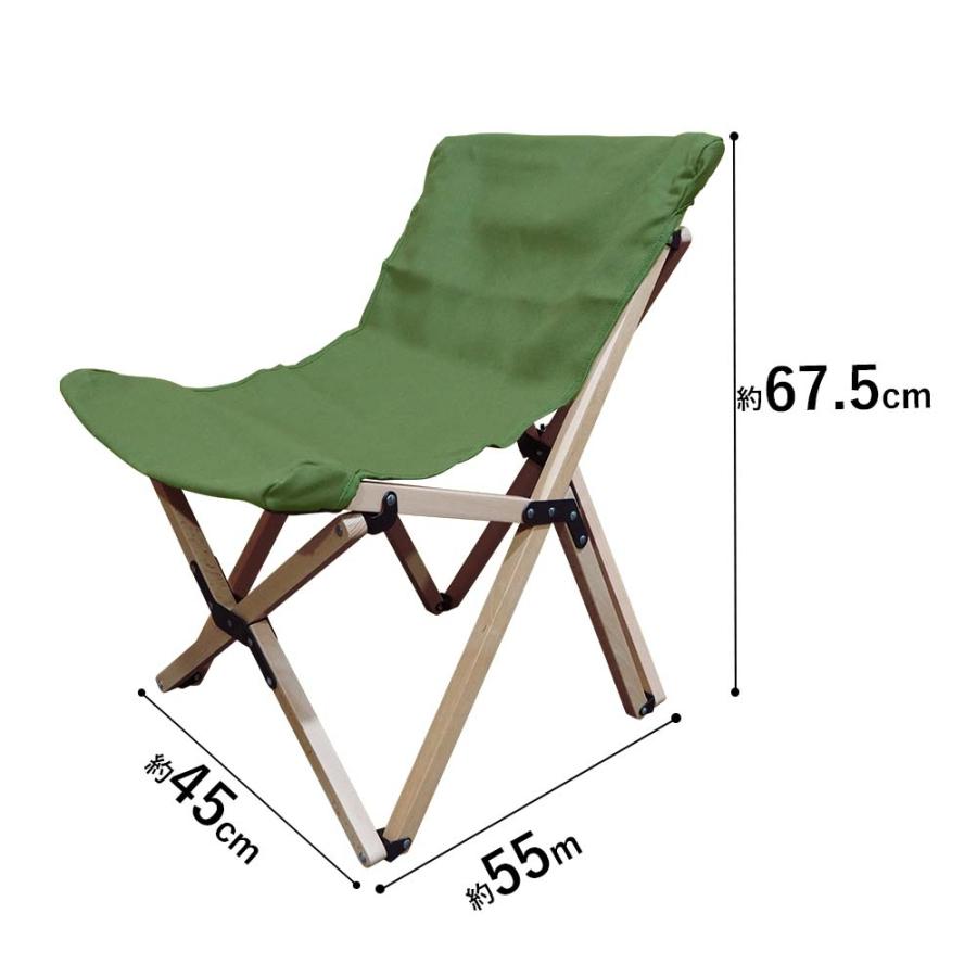 EIZER CAMP（アイゼルキャンプ） 木製 アウトドアチェア 折りたたみ 軽量 カーキ グリーン おしゃれ コンパクト アウトドア キャンプ 椅子 イス BBQ : EIZER CAMP ...