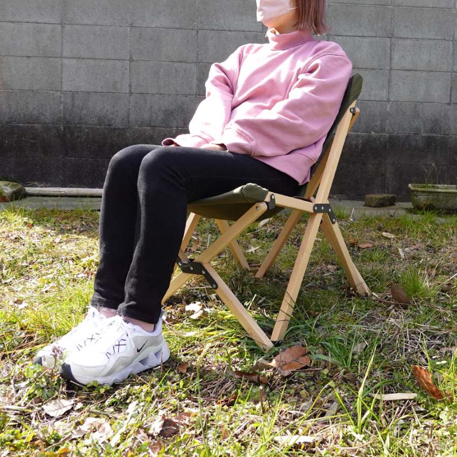 EIZER CAMP（アイゼルキャンプ） 木製 アウトドアチェア 折りたたみ 軽量 カーキ グリーン おしゃれ コンパクト アウトドア キャンプ 椅子 イス BBQ : EIZER CAMP ...