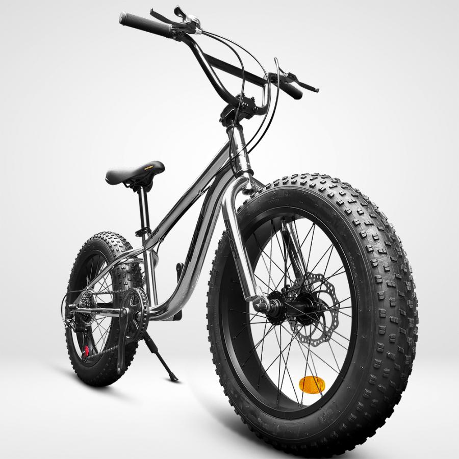 EIZER ファットバイク 自転車 雪道 砂浜 シルバー メッキ 20 EIZER ファットバイク 自転車 雪道 砂浜 シルバー メッキ 20