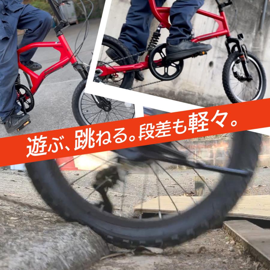 ミニベロ EIZER MINIBEAST 16インチ コンパクト シマノ 付属品 フルサスペンション Wサス プレゼント 初心者 通勤 通学 ...