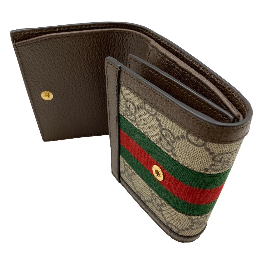 GUCCI 【新品】グッチ 財布 二つ折り オフィディア GGウォレット ベージュ エボニー GGスプリーム キャンバス 735579 96IWG 8745 : 2nd HANDS - 通販 ...