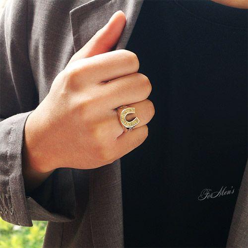 シルバーアクセサリー シルバーリング メンズ レディース ココペリ ホースシュー 馬蹄 r0712 フリーサイズ(目安：15号から23号前後 ...