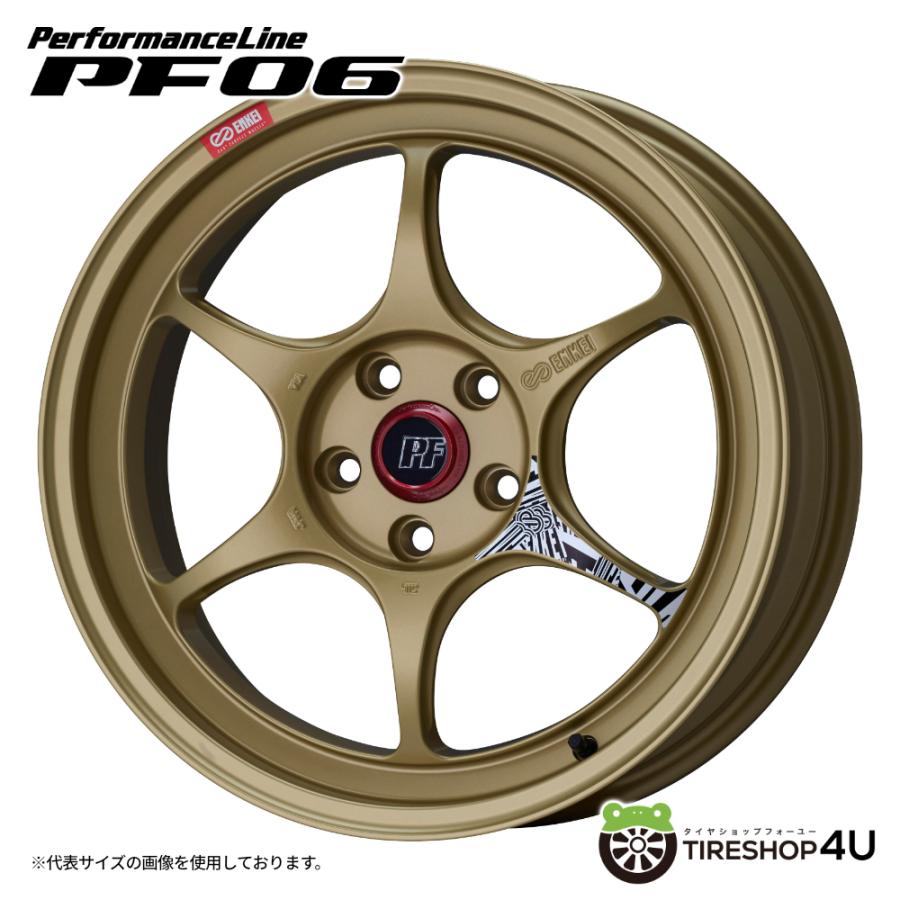 ENKEI 4本購入で送料無料 Performance Line PF06 18x8.5J 5/100 +45 G ゴールド 新品ホイール1本価格 【代引き不可】 : TIRE SHOP 4U ...