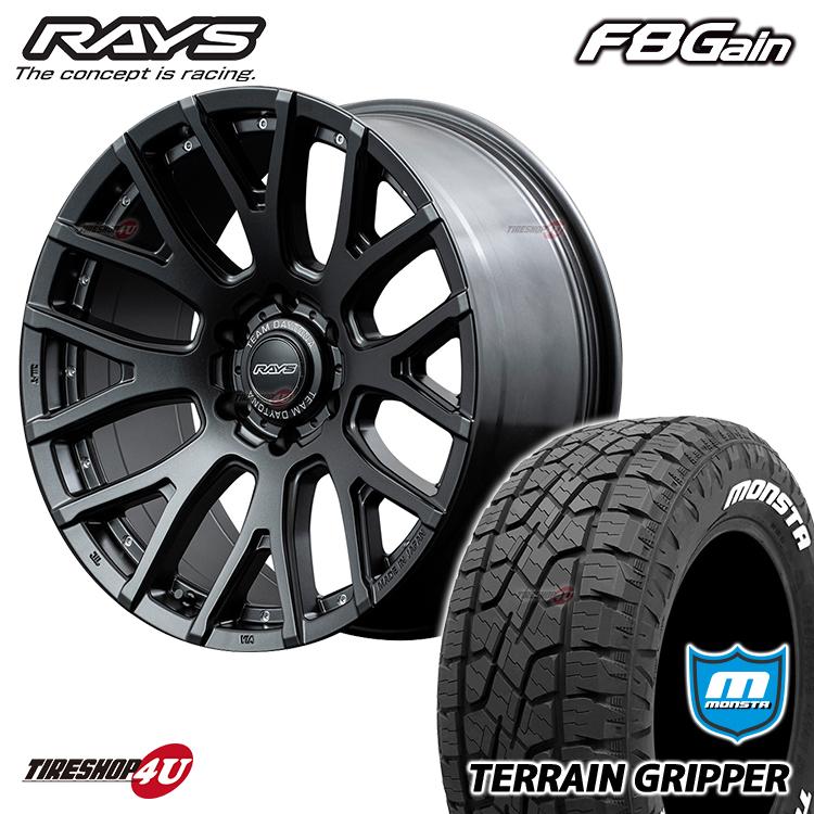 タイヤホイール4本セット RAYS TEAM DAYTONA F8 Gain 20x9.0J 6/139.7 +0 AOL MONSTA TERRAIN GRIPPER 265/50R20 ...