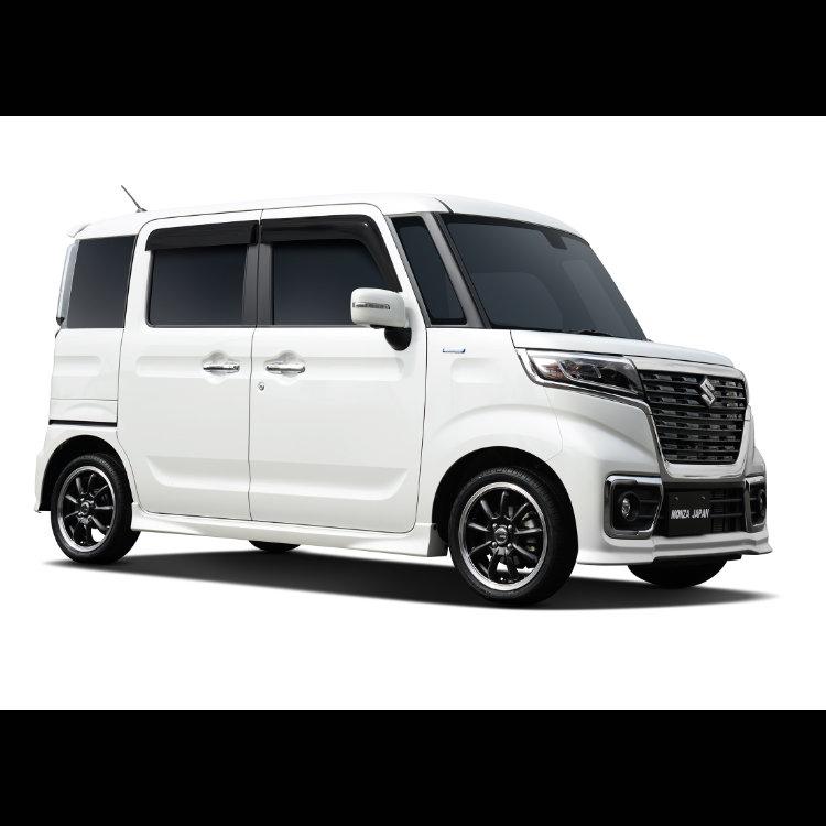 MONZA JAPAN 4本購入で送料無料 JP-STYLE BANY 14インチ 14x5.5J 4/100 +40 スーパーダークガンメタリック/リムポリッシュ ホイール1本価格 【代引き ...