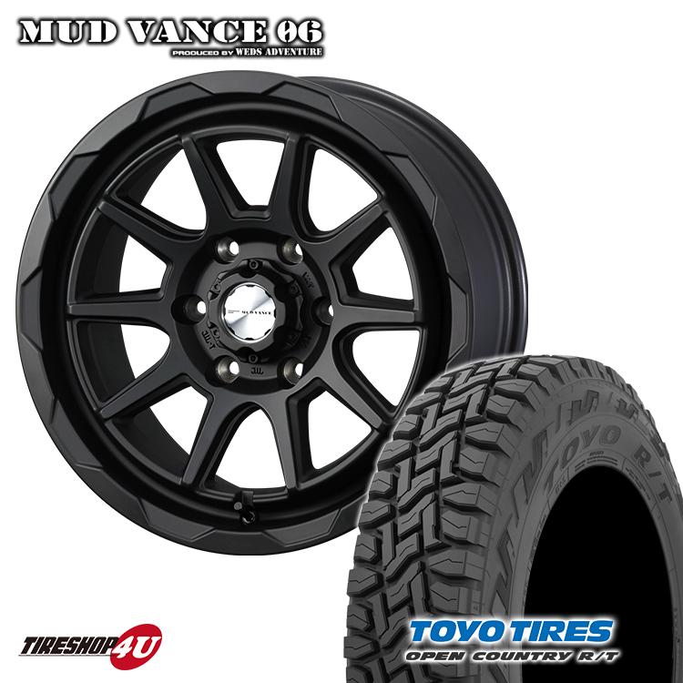 WEDS タイヤホイール4本セット MUD VANCE 06 16x6.5J 6/139.7 +38 FMB TOYO OPEN COUNTRY R/T 215/70R16 100Q ...