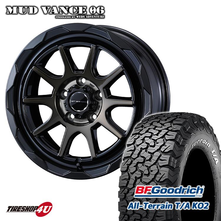 WEDS タイヤホイール4本セット MUD VANCE 06 17x7.0J 5/114.3 +40 BPBC BFGoodrich All-Terrain T/A KO2 245/65R17 ...