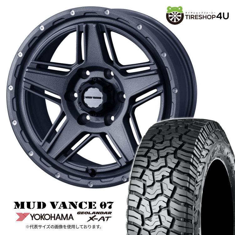 WEDS タイヤホイール4本セット MUD VANCE 07 17x8.0J 6/139.7 +20 FG YOKOHAMA GEOLANDAR X-AT G016 285/70R17 121 ...
