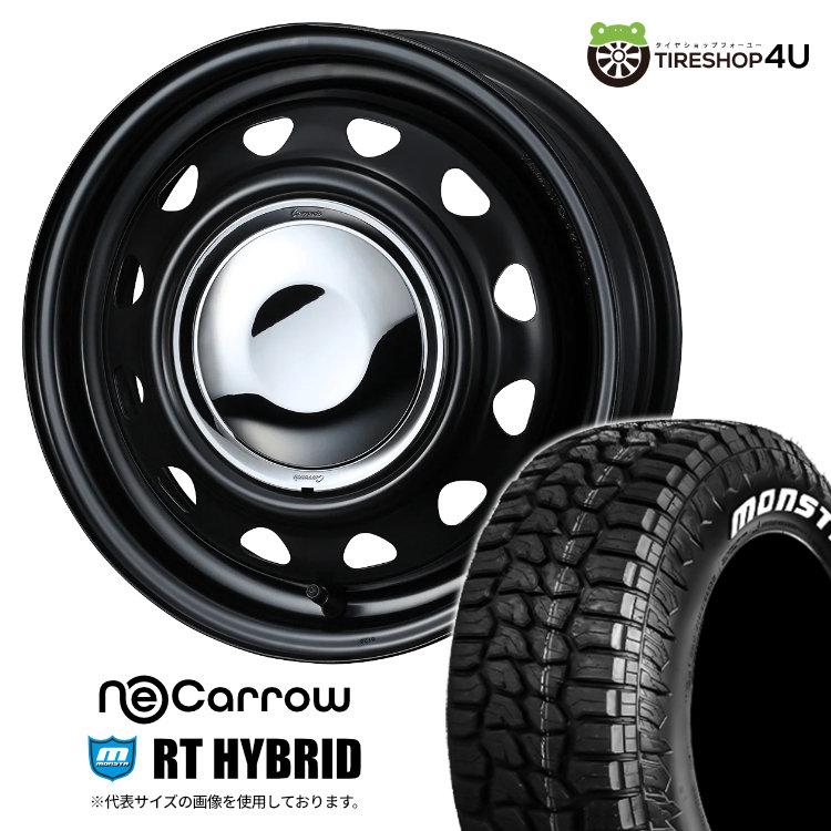 WEDS タイヤホイール4本セット NeoCarrow 14x4.5J 8/100/114.3 +45 SMB/CC MONSTA RT HYBRID 165/65R14 83S XL ...