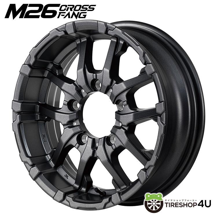 4本購入で送料無料 NITRO POWER M26 CROSS FANG 16x6.0J 5/139.7 -5 BARREL BLACK / DRILLED 新品ホイール1本価格 【代引き不可 ...