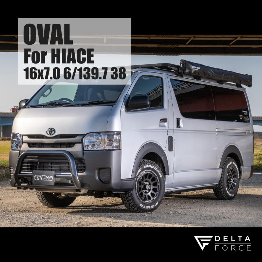 DELTA FORCE タイヤホイール4本セット OVAL 16x7.0J 6/139.7 +38 MB TOYO OPEN COUNTRY R/T 215/65R16 C 109/107Q ...