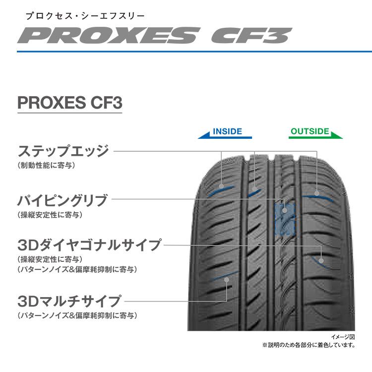 TOYO TIRES 4本セット 155/65R14 トーヨー PROXES CF3 155/65-14 75H サマータイヤ 新品4本価格 : TIRE SHOP 4U 2号店 - 通販 ...