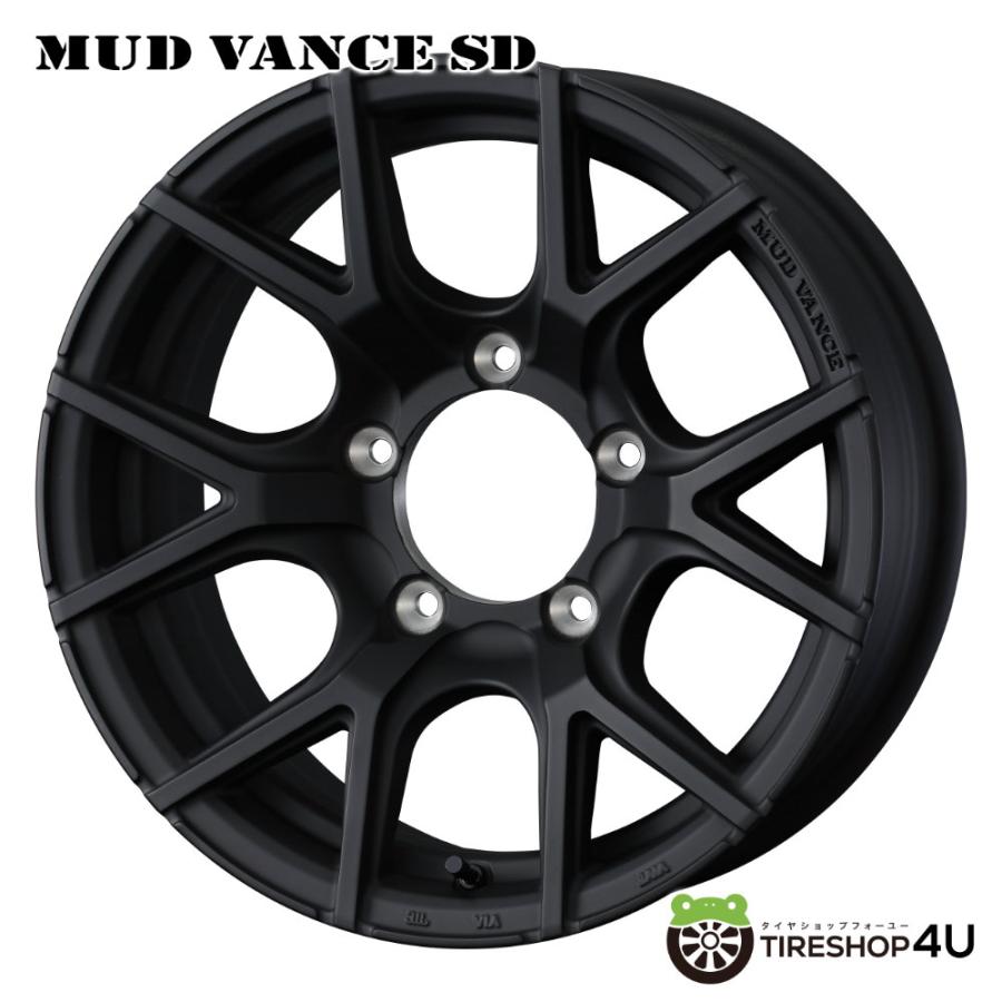 WEDS 4本購入で送料無料 ADVENTURE MUD VANCE SD 16x7.0J 5/114.3 +35 FULL MAT BLACK フルマットブラック 新品ホイール1本価格 ...