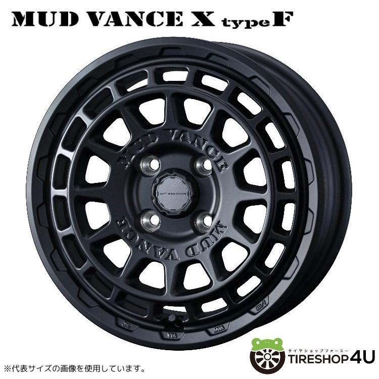WEDS 4本購入で送料無料 ADVENTURE MUD VANCE X TYPE F 15x4.5J 4/100 +45 FMB フルマットブラック 新品ホイール1本価格 【代引き不可 ...