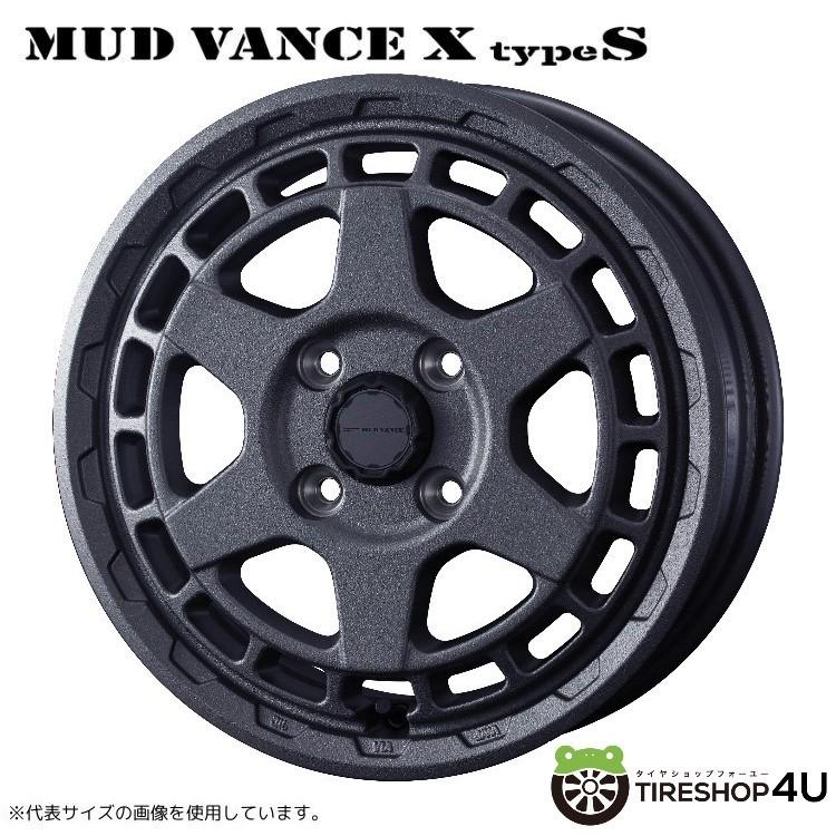 WEDS 4本購入で送料無料 ADVENTURE MUD VANCE X TYPE S 14x4.5J 4/100 +45 FG フリントグレイ 新品ホイール1本価格 【代引き不可 ...