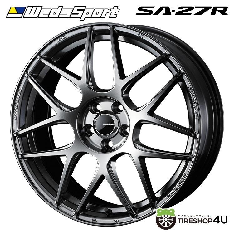 WEDS 4本購入で送料無料 Weds Sport SA-27R SA27R 18x8.5J 5/114.3 +35 PSB プラチナシルバーブラック 1本価格 【代引き不可】 : TIRE ...