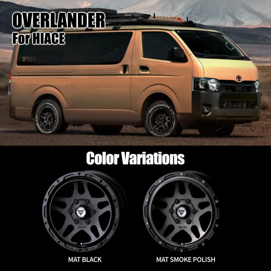 DELTA FORCE OVERLANDER オーバーランダー 16x7.0J 6/139.7 +38 MB マットブラック 新品ホイール1本価格 【代引き不可】 : wh008311 ...