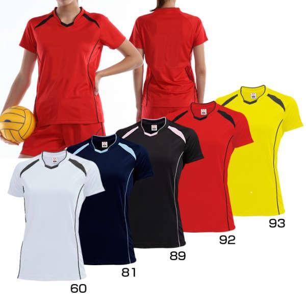 ウイメンズバレーボールシャツ （女性用ユニフォーム）Wundou P-1620 : R&Walk ヤフー店 - 通販 - Yahoo!ショッピング