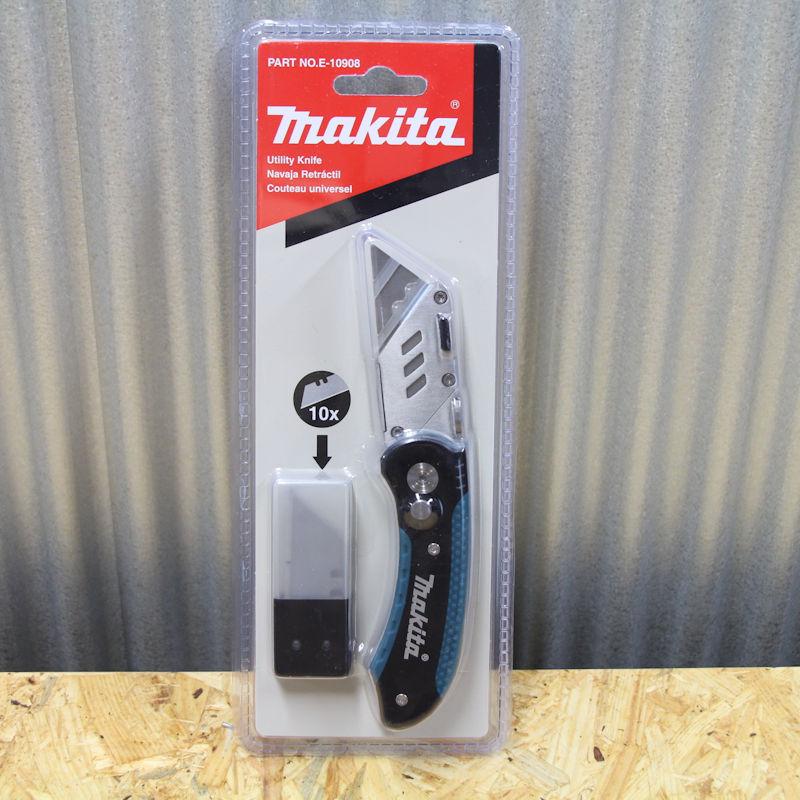マキタ makita 折り畳み式カッターナイフ 替え刃付き E-10908 マキタ キャンプ DIY : 320Factoryヤフー店 ...