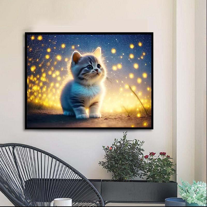 ダイヤモンドアート セット ねこ 猫 可愛 動物 DIYビーズ絵画 人気 やり方簡単 DIY 手作り 大人 子供 部屋 喫茶 初心者 現代壁 ...