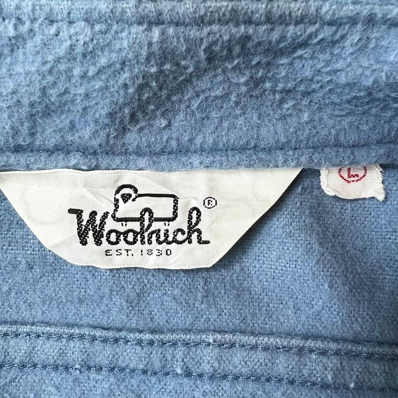 WOOLRICH 70s 白タグ Woolrich コットン シャモア クロス 長袖 シャツ L / 70年代 ビンテージ ウールリッチ ブルー 無地 : 34.com - 通販 ...