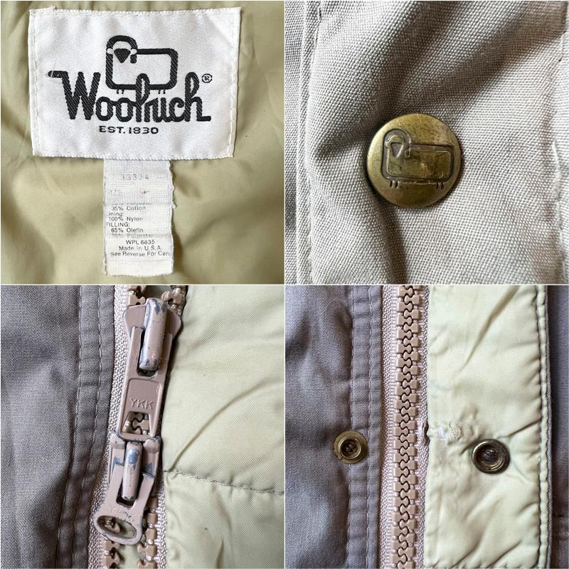 WOOLRICH 70s USA製 白タグ Woolrich 中綿 マウンテン ジャケット S / 70年代 アメリカ製 ビンテージ マンパ ...