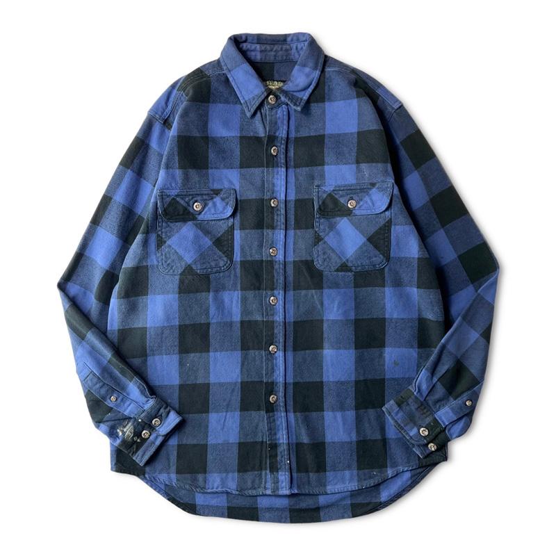 雰囲気系 90s Field & Stream ブロック チェック ヘビー フランネル シャツ L / 90年代 オールド ネルシャツ 2トーン : rum230403-05 : 34.com ...