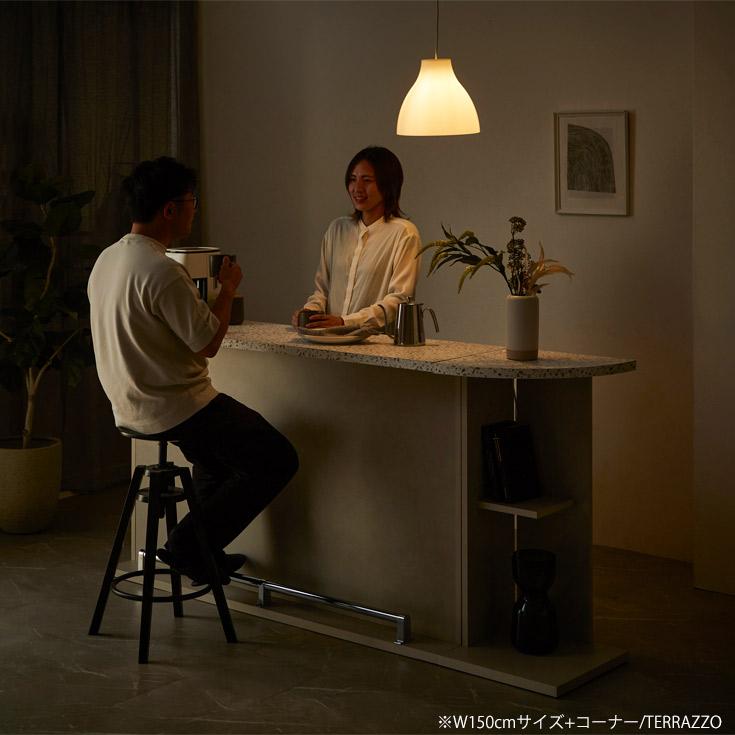 バーカウンター テーブル カウンターテーブル 幅90cm 受付台 おしゃれ モダン 高級感 テラゾー : 家具の35PLUS - 通販 - Yahoo!ショッピング