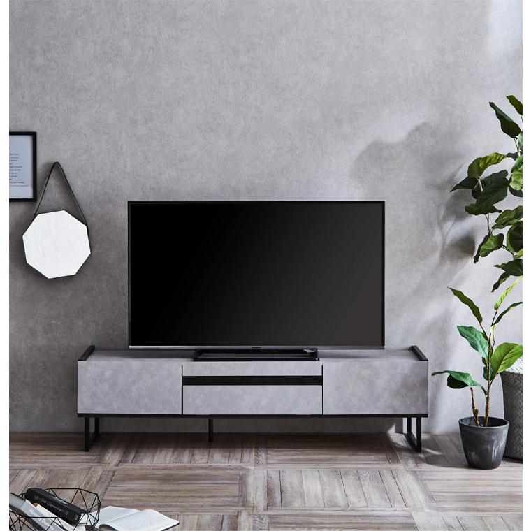 テレビ台 ローボード 脚付き 大川家具 収納 木目 木製 引き出し ストーン風 アイアン 幅150cm 半完成品 おしゃれ : 家具の35PLUS - 通販 - Yahoo!ショッピング