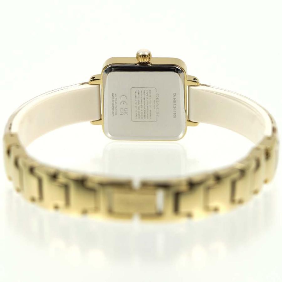 COACH コーチ 腕時計 キャス レディース チョーク ダイヤル GP モチーフ レジン バングル ホワイト系 14504308 ...
