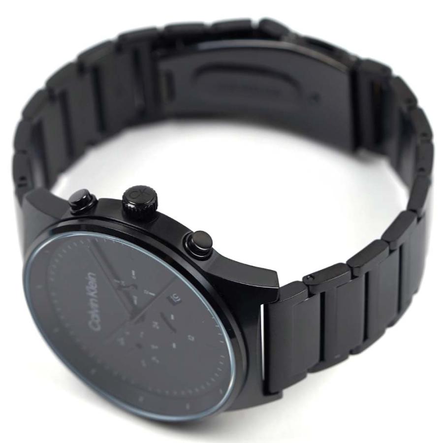 カルバンクライン 腕時計 メンズ マルチファンクション 日付 曜日 カレンダー 24時間計 デュアルタイム ブラック CK Calvin ...
