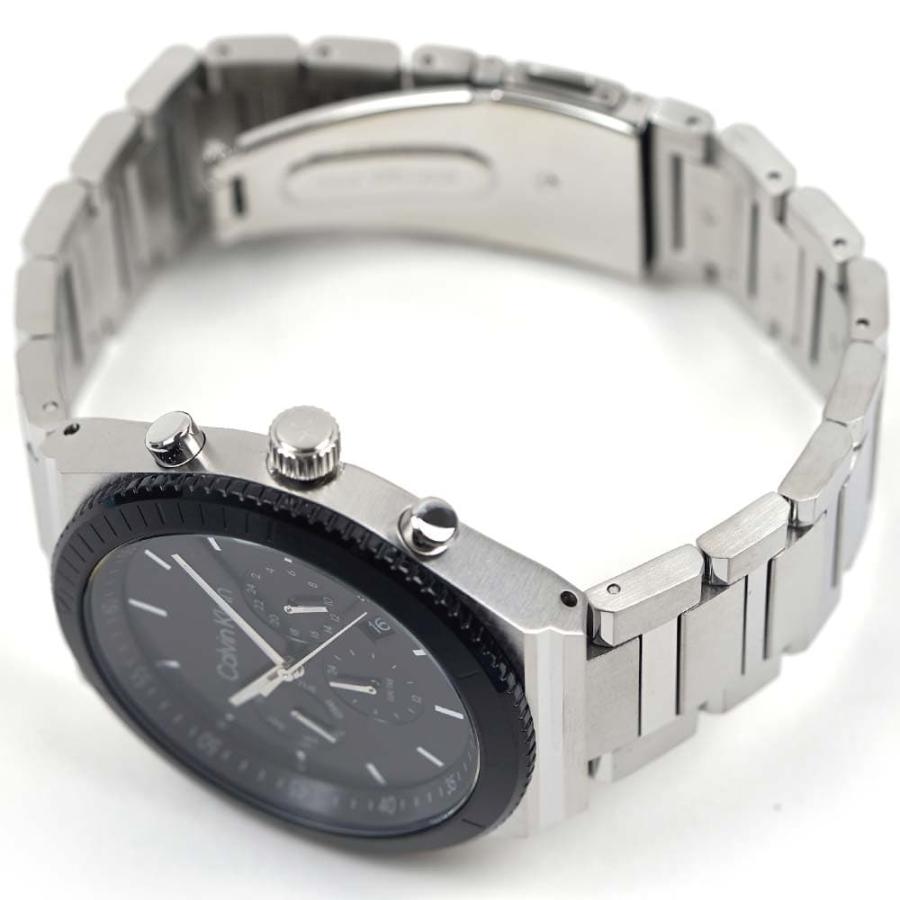 カルバンクライン 腕時計 メンズ マルチファンクション 日付 曜日 カレンダー 24時間計 デュアルタイム シルバー×ブラック CK ...