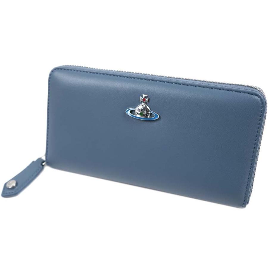 Vivienne Westwood ヴィヴィアンウエストウッド 財布 長財布 ラウンドファスナー レディース エマ ブルー EMMA BLUE 51050023-42105-K401 ...